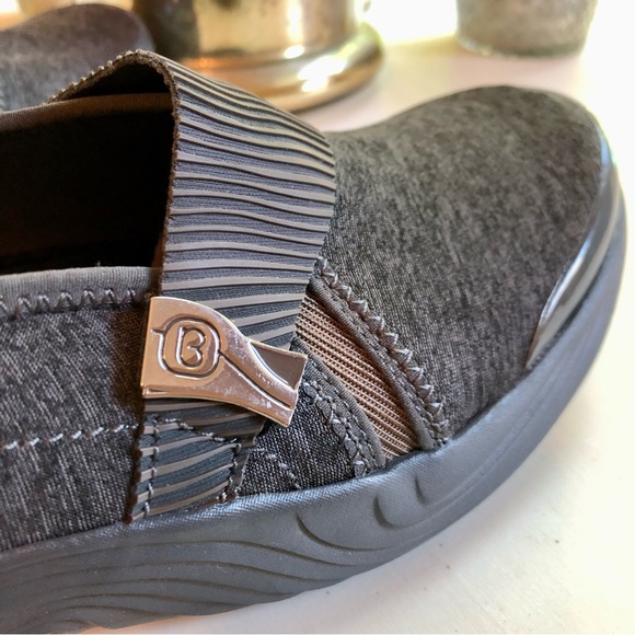 Bzees | Shoes | Bzees Gray Dashed Tanza Slipon Sneakersize 9m New ...